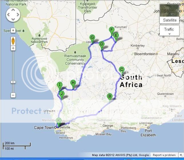 Bellville - Postmasburg - Bellville trip report