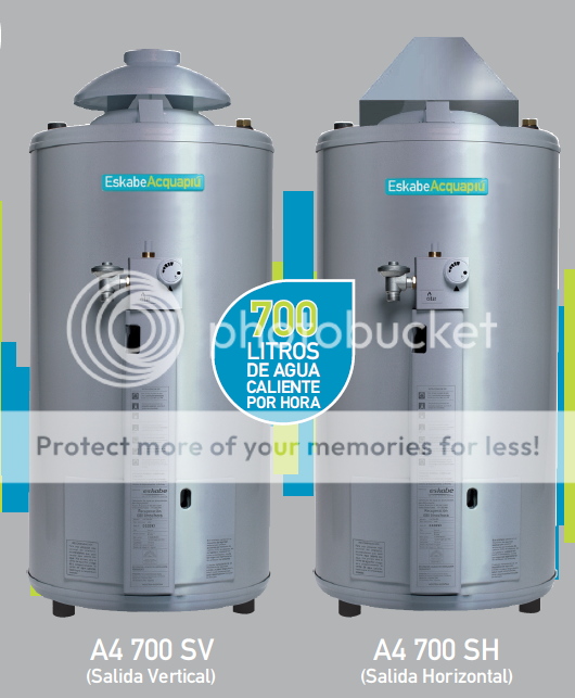 Termotanque Eskabe Acquapiu A4 Alta Recuperacion 700 Lts/hs ...